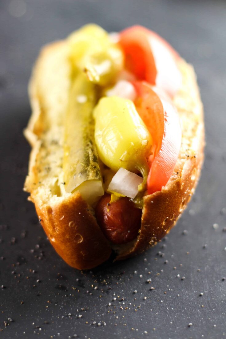 Chicago Style Hot Dog #SundaySupper - The Culinary Compass