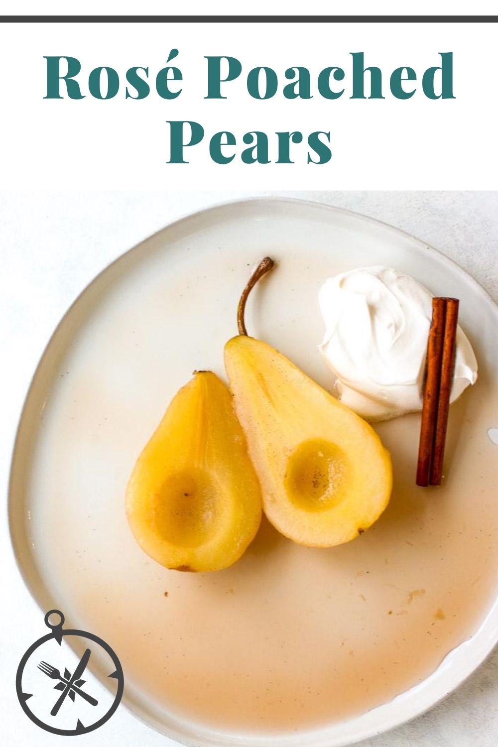 Rosé Poached Pears | The Culinary Compass