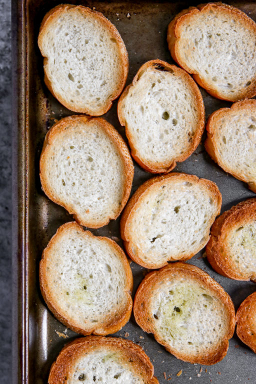 Garlic Crostini - The Culinary Compass