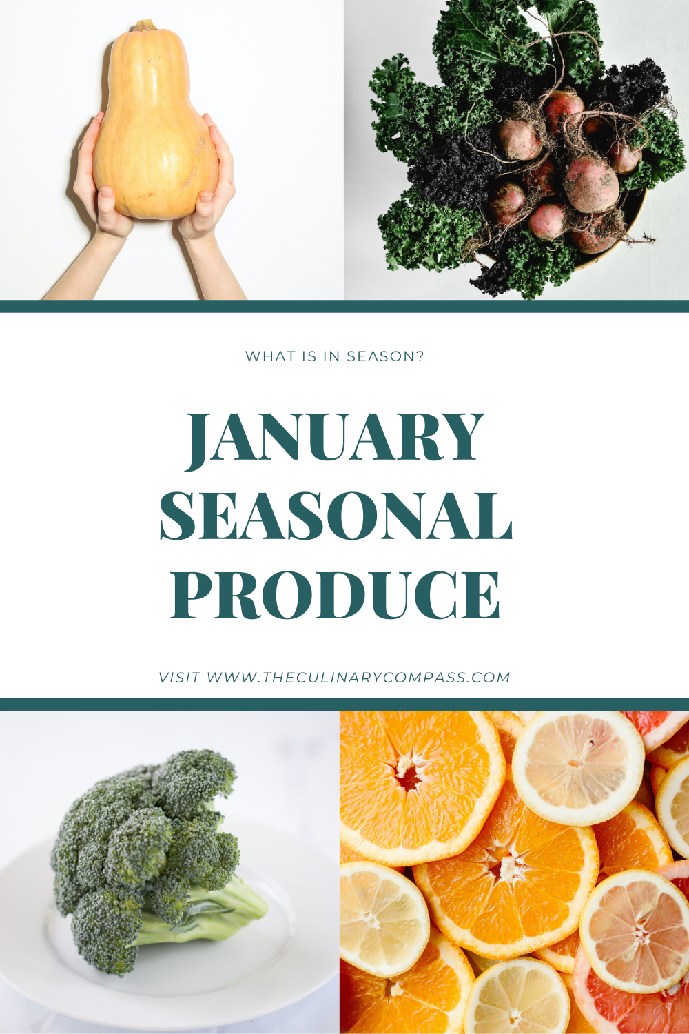 Produce in Season - January - The Culinary Compass