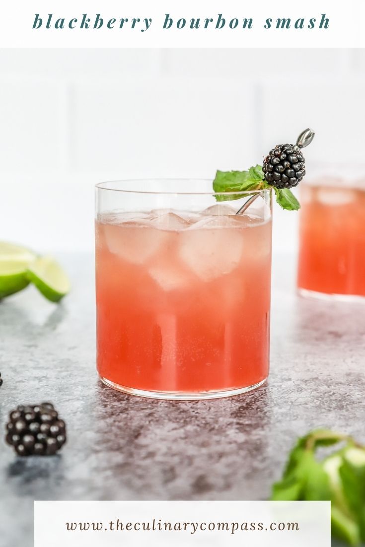 Blackberry Bourbon Smash - The Culinary Compass