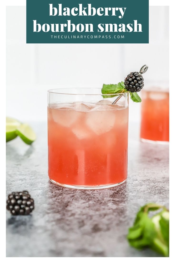 Blackberry Bourbon Smash - The Culinary Compass