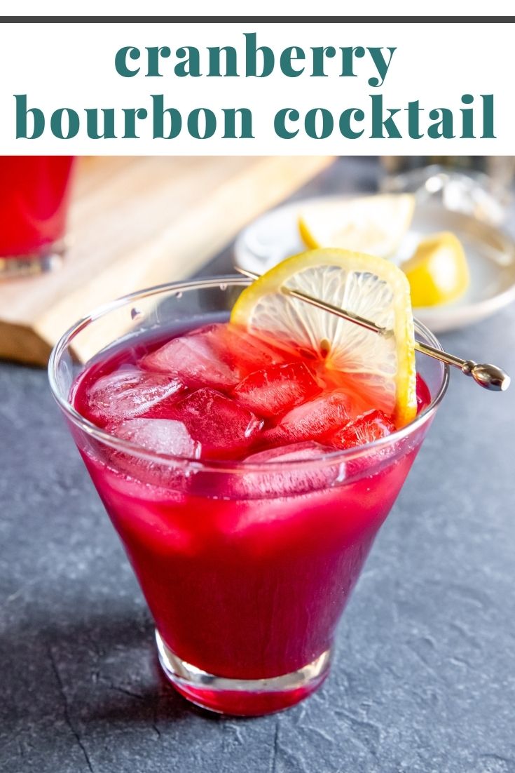 Cranberry Bourbon Cocktail - The Culinary Compass