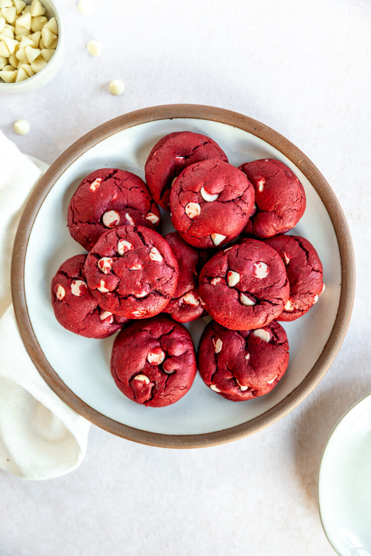 White Velvet Cookies Easy Red Velvet Cookies With White Chocolate